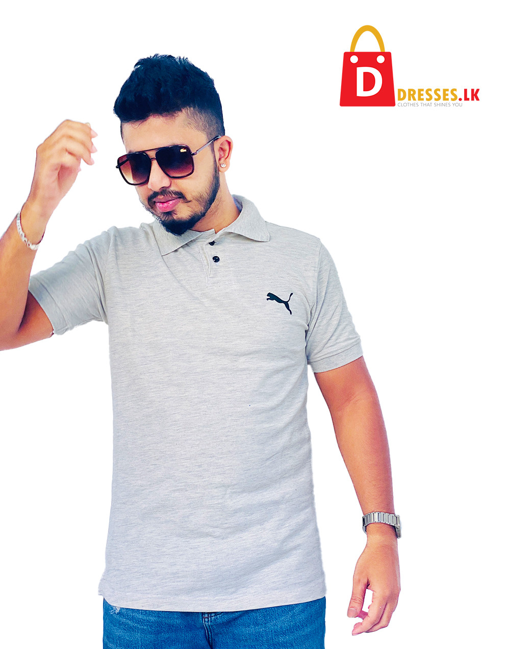 MENSTER MENS CASUAL PUMA T-SHIRT